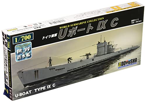 童友社 1/700 世界の潜水艦シリーズ No.7 Uボード IXC プラモデル WSC-7 組み立て塗装が必要なプラモデル。 別途、接着剤や工具、塗料等が必要。 1/700スケール未塗装プラスチック組み立てキット 完成時サイズ:全長106...