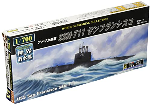 童友社 1/700 世界の潜水艦シリーズ No.15 SSN-711 プラモデル WSC-15 組み立て塗装が必要なプラモデル。 別途、接着剤や工具、塗料等が必要。 1/700スケール未塗装プラスチック組み立てキット 完成時サイズ:全長15...