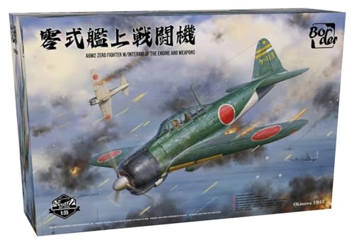 ボーダーモデル(Border Model) 1/35 零式艦上戦闘機 w/フルインテリア プラモデル BF006 (飛行機) 組み立て塗装が必要なプラモデル。 別途、接着剤や工具、塗料等が必要。 1/35スケール未塗装プラスチック組み立てキ...