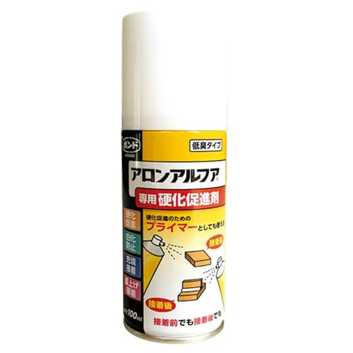 コニシ ボンド アロンアルフア 専用硬化剤 アクセレレーター 100ml 05779 硬化促進 白化防止 充填接着 盛上げ接着 【JANコード】4901490057795 【状態】新品 【発送】1〜2営業日で発送（休業日除く）