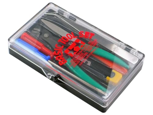 タミヤ(TAMIYA) クラフトツールシリーズ No.16 ベーシックツールセット プラモデル用工具 74016 クラフトツールシリーズNo.16 模型作りや工作に欠かせない基本的な工具を集めたセット ニッパー、平ヤスリ、ピンセット、カッタ...
