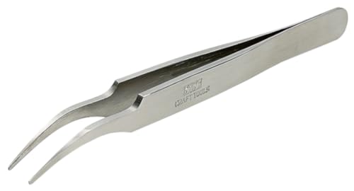 タミヤ クラフトツールシリーズ No.108 精密ピンセット 先丸/ツル首タイプ プラモデル用工具 74108 クラフトツールシリーズ 先端が約R1.5mmに丸められているのが特徴 先端が鋭くないのでつかむものにキズがつきにくく、安全性が高...