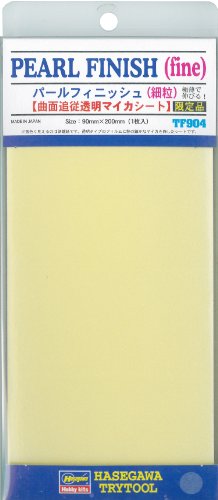 ハセガワ トライツール パール フィニッシュ (細粒) フィニッシュシリーズ サイズ：200mm x 90mm 1枚入 貼るだけで真珠のような光輝性と、微妙に変化する色合いが楽しめます。 ※黄色く見えるのは剥離紙です。 【JANコード】49...
