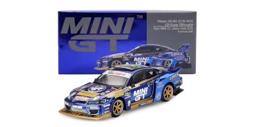 サンリッチ (Sunrich) MINI GT 1/64 Nissan シルビア (S15) LB-Super Silhouette #555 2025 Formula Drift Japan Team MINI GT Liberty Wa...