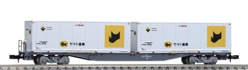 トミーテック (TOMYTEC) TOMIX Nゲージ JR コキ107形 新塗装・ヤマト運輸コンテナ付 鉄道模型 貨車 8756 白色に新デザインマーク入りのヤマトコンテナUV51形登場! コキ107形は側面のJRFロゴ 突放禁止標記がな...