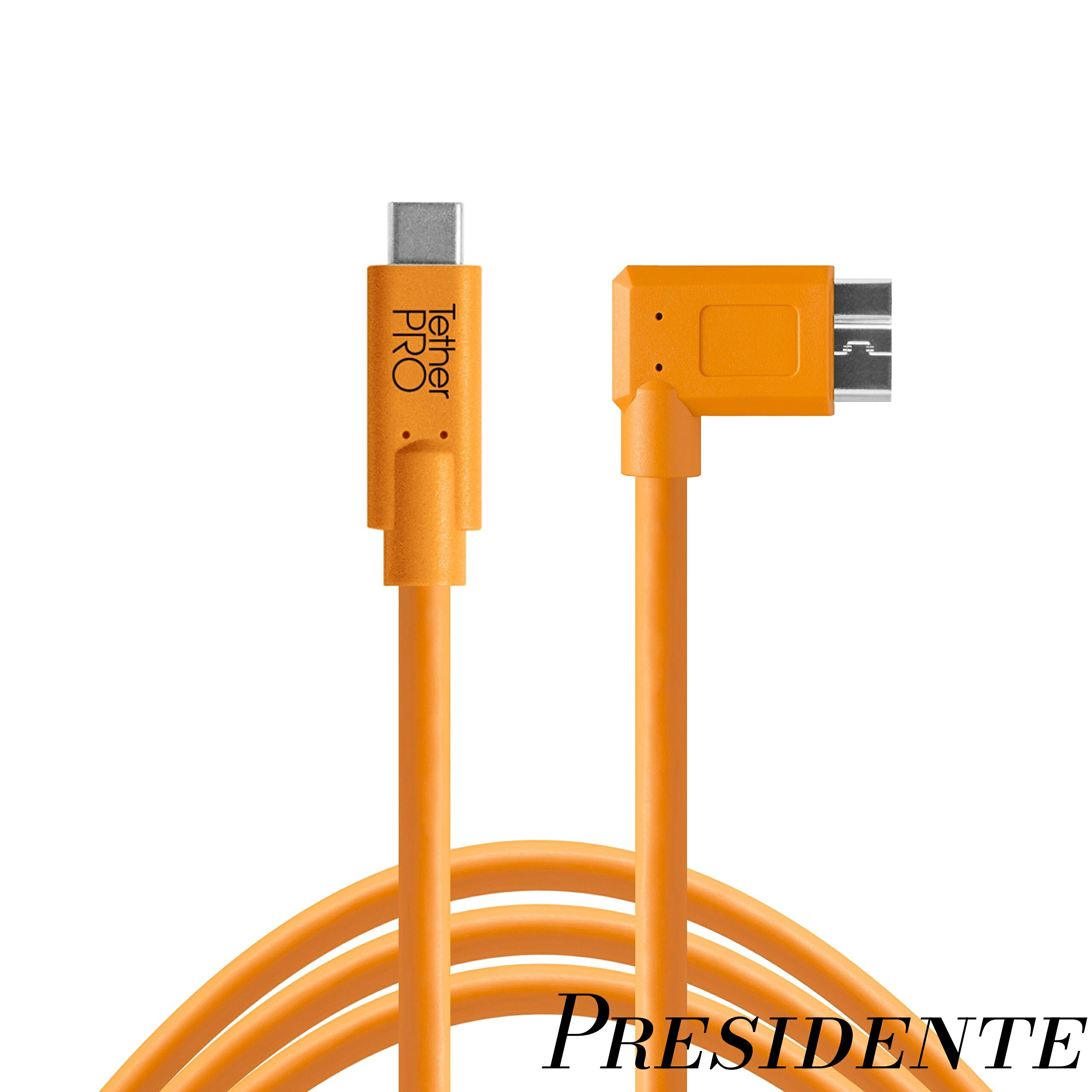 USB-C to 3.0 Micro-B Right Angle長さ:460cm色:オレンジUSB-C to 3.0 Micro-B Right Angle 長さ:460cm 色:オレンジ