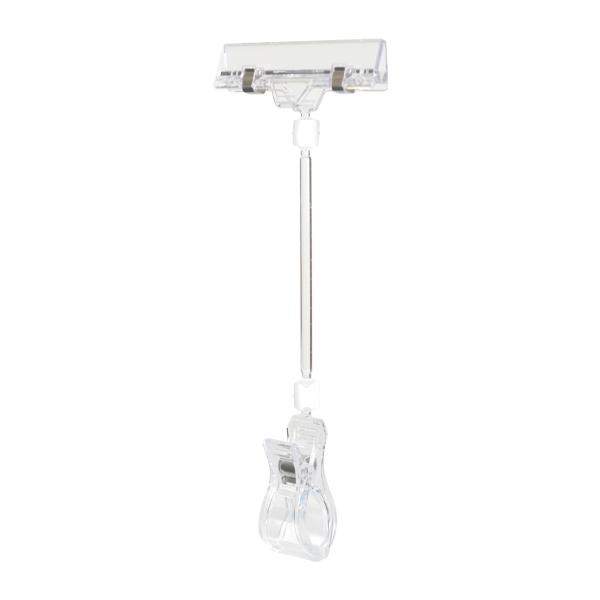 ■種別／BC-100L■サイズ／W80×H210mm■クリップ／上部クリップ（滑り止め無し）：10mm厚まで・角度変更可、下部クリップ（滑り止め付き）：30mm厚まで・角度変更可■素材／クリップ：PC、ジョイント：POM、パイプ：PC、バネ...