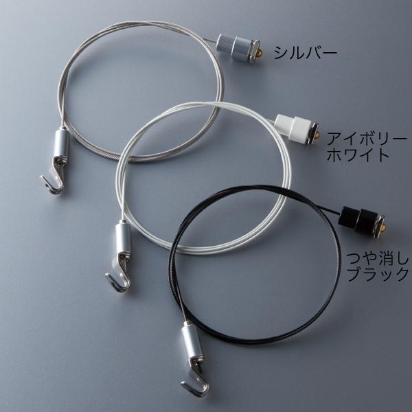 ■種別／TS（W-1000）■カラー／ホワイト（標準タイプフック（PR-H1）はサーチクロームメッキのみ）■ワイヤー長さ／1000mm■セット内容／天井用レールパーツ×1、専用カラーワイヤーφ1.3mm×1、標準タイプフック（PR-H1）×...