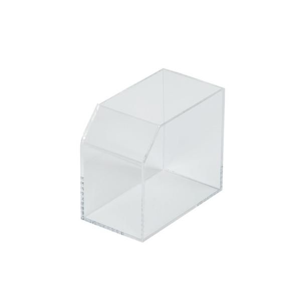 シンプルで使いやすいニュータイプのレシート回収BOX丈夫なアクリル製すぐに使えるシール付シンプルなデザインなので設置場所を選びません■種別／クリア■外寸／W80×D140×H120mm■投入口サイズ／107×74mm■素材／アクリルトーメー...