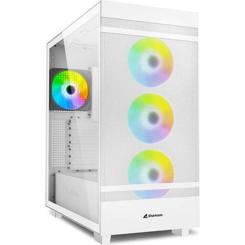 Sharkoon シャークーン エアフロー重視ミドルタワーPCケース　強化ガラスのサイドパネルエアフロー重視ミドルタワーPCケース　強化ガラスのサイドパネル■ 電源容量：電源別売■ 内部3.5インチベイ：3■ 内部2.5インチベイ：3■ U...