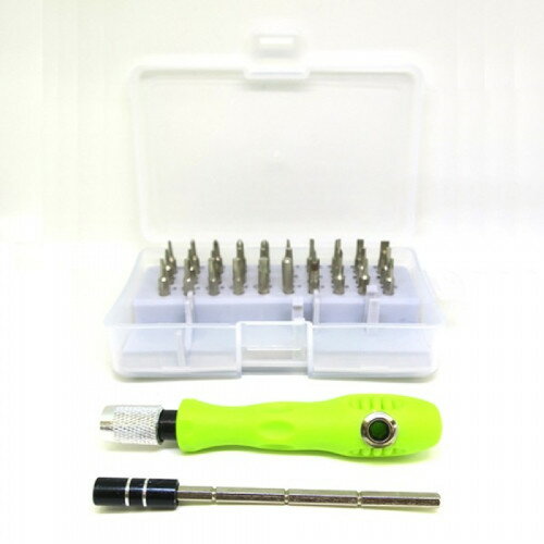 TIMELY タイムリー 32in1ドライバーセット（簡易トルクスレンチ機能付）32in1ドライバーセット（簡易トルクスレンチ機能付）■ セットボックスサイズ：135×74×32mm■ 本体質量：167g■ グリップサイズ：全長103mm■...