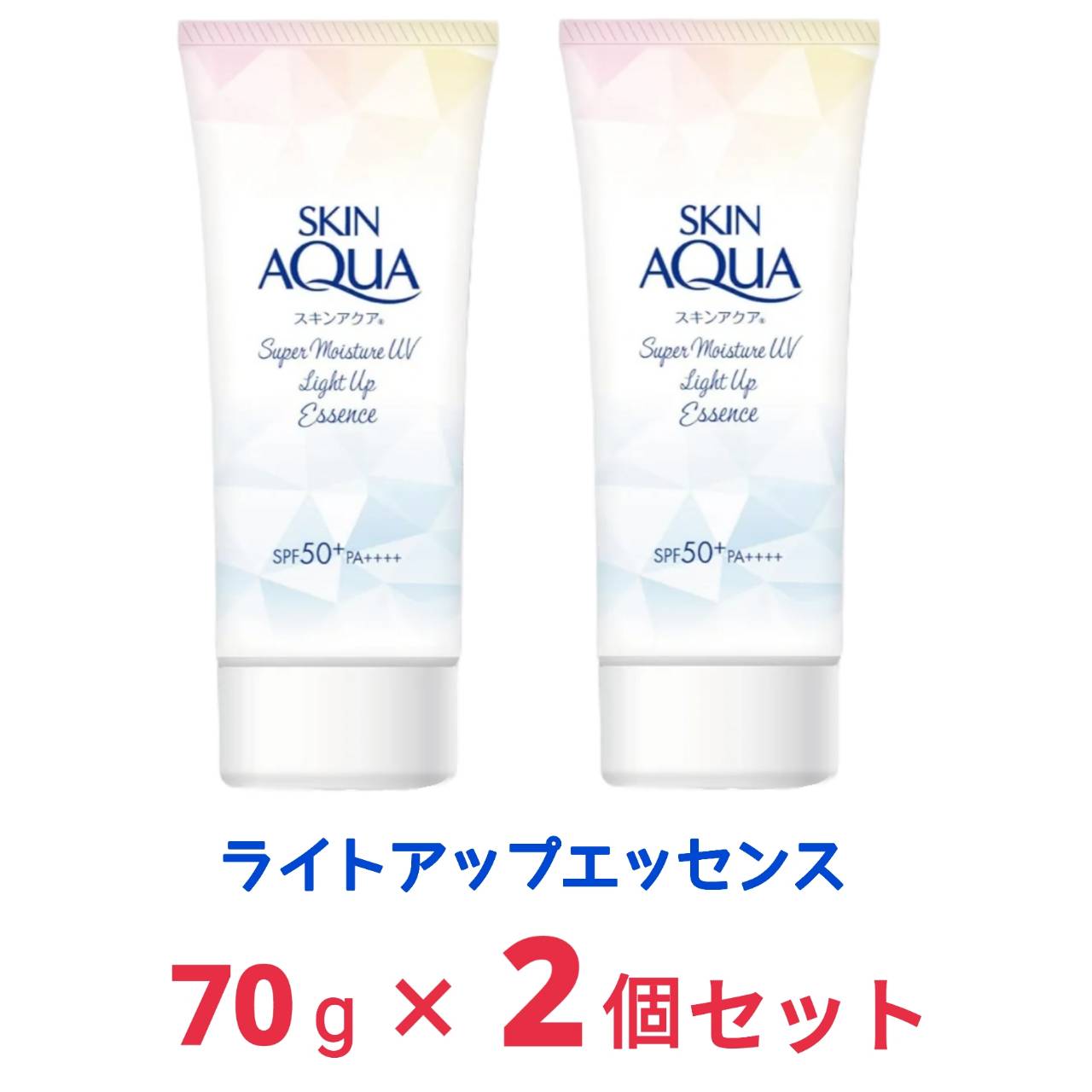 商品情報 商品の説明 商品紹介●「スキンアクアスーパーモイスチャーUVライトアップエッセンス」は、UVカットしながら、光を味方にキラリ、自然な明るい白玉肌に導きます(※1)。●ブルーとシルバーの光パール(※2)配合で上品にツヤめく顔・からだ...