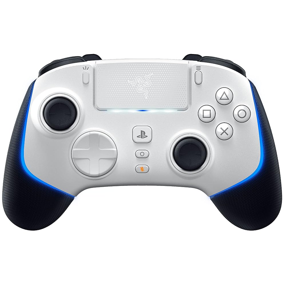 商品情報 商品の説明 ワイヤレスコントローラープレイステーションPS5&PC対応HyperSpeed Wireless 8方向マイクロスイッチ方向キー6つのマルチファンクションボタンChroma RGBウルヴァリンブイツープロホワイト 主な...