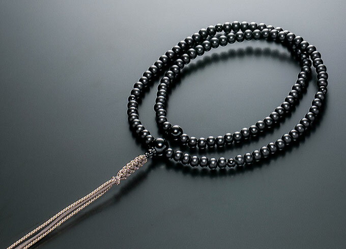 ギフト対応（ラッピング画像） 【　数珠専門店　翔龍念珠堂　臨済宗男性用数珠（念珠）　】 主玉　　・・・　　黒檀　　約7ミリ　　　 親玉　　・・・　　黒オニキス　　約12ミリ　　 向玉　　・・・　　黒オニキス　　約10ミリ 天玉　　・・・　　...