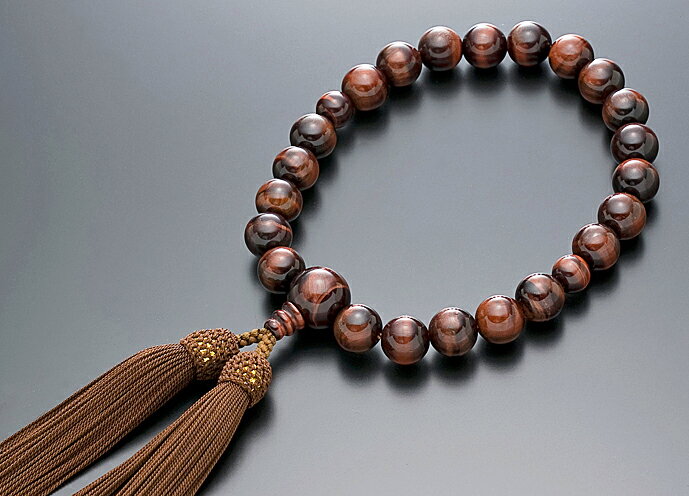 ギフト対応（ラッピング画像） 【 数珠専門店　翔龍念珠堂　男性用数珠（念珠） 】 主玉　 ・・・　赤虎眼石 　《レッドタイガーアイ》　　約12ミリ　 親玉　 ・・・　赤虎眼石　 《レッドタイガーアイ》　　約16ミリ　 天玉　・・・　赤虎眼石...