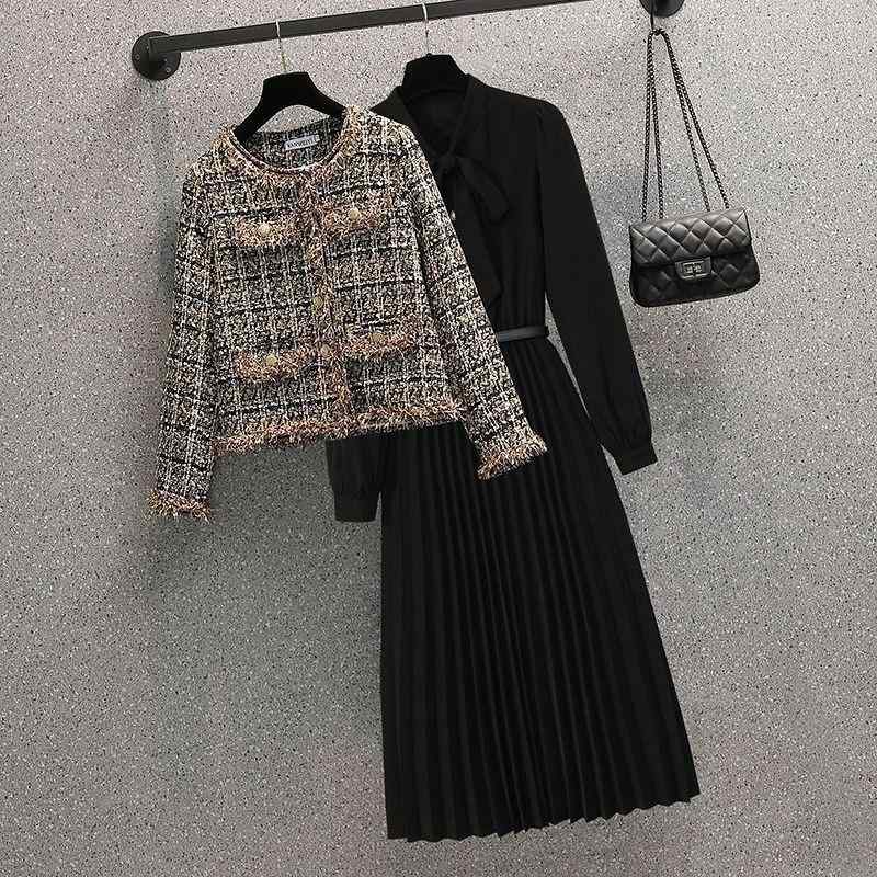 大きいサイズ レディース セットアップ レディースファッション 超目玉商品 A:上着+ワンピース B:上着(セット1) C:ワンピース(セット1) D:上着+ワンピース E:上着(セット2) F:ワンピース(セット2) M L XL 2XL...