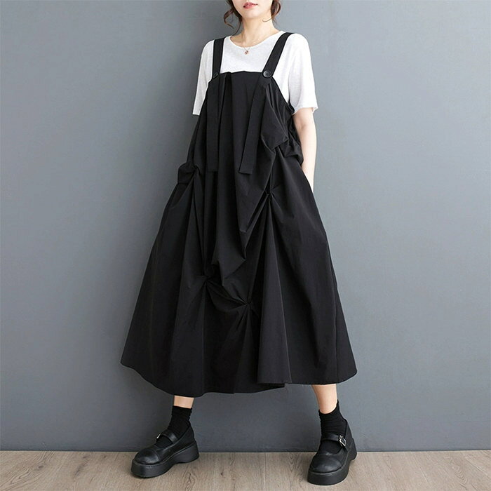 商品詳細特徴春夏はTシャツやノースリーブ、秋冬はシャツやニット…など、季節や気分に合わせてレイヤードコーデが楽しめるオススメitemです!素材綿 ポリエステルサイズ着丈:99cm/ウエスト:106cm/生産国中国◆写真の撮り方や光の当て具合...