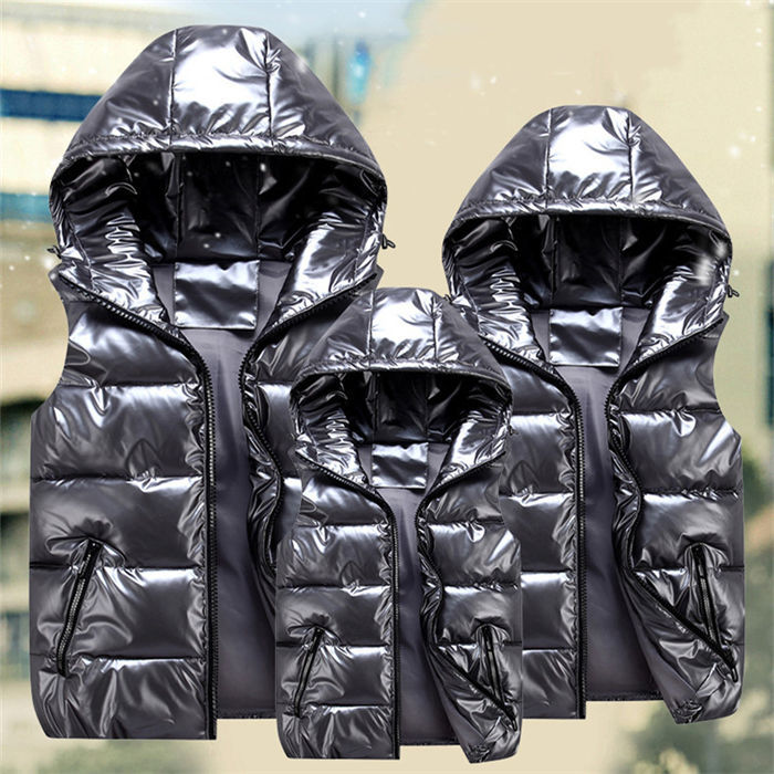 商品情報商品名110cm/120cm S-4XL 子供/大人サイズあり 親子ペア 家族お揃い 男女兼用 ペアルック ダウンベスト メンズ レディース キッズベスト トップス 中綿ベスト フード付き フードベスト 秋冬 シンプルで無地ベスト ...