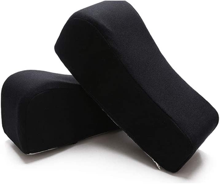 2点セット【肘が楽に】7.5cm-10cmの厚さで、首や肩肘の負担を軽減させます。快適性をUP。デスクとアームレストは10cm以上の差がおすすめです。【NASA開発の特殊素材・低反発クッション】 離陸時に宇宙飛行士の圧力を緩和するためにNA...