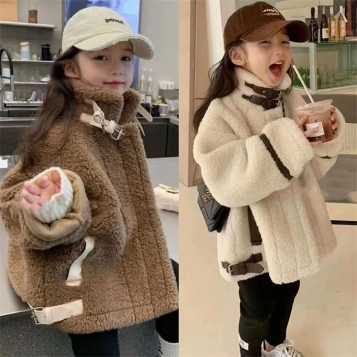ボアコート キッズ 子ども 子供 女の子 ファーコート ふわふわ 冬コーデ アウター 防寒 暖かい もこもこ ボアジャケット 秋 冬 立ち襟 アウター コート 防寒 フリースジャケット 体型カバーボアコート キッズ 子ども 子供 女の子 フ...