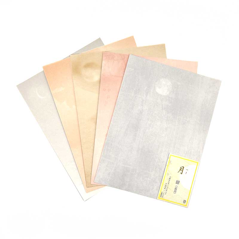 【商品ローマ字】shiki - しき【商品サイズ】24.3×33.4cm【用途】かな向け料紙【枚数】25枚（5種各5枚）＃書道紙/＃料紙/＃半紙判/＃四季商品名の詞（ことば）のイメージを具現化し、古風な雰囲気で表現した料紙です。