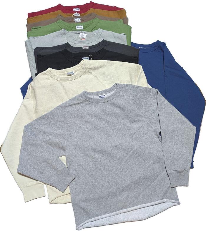 製品仕様 商品名 ワラワラスポーツ 13オンス クルー スウェットシャツ メンズ トレーナー 日本製 WALLA WALLA SPORT 13oz CREW SWEAT SHIRT 001 サイズ／寸法 【S】(裄丈83cm.身幅52cm....
