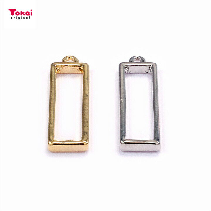 レジンに使える底なしフレーム。ベーシックな形状の小さめサイズです。【 サイズ（約） 】 カンを含まない外径：20×7×厚さ2mm、内径：17×5mm（カン径：1mm）【 入数 】 2個【 素材 】 合金【 生産国 】 韓国【 ブランド 】 ...