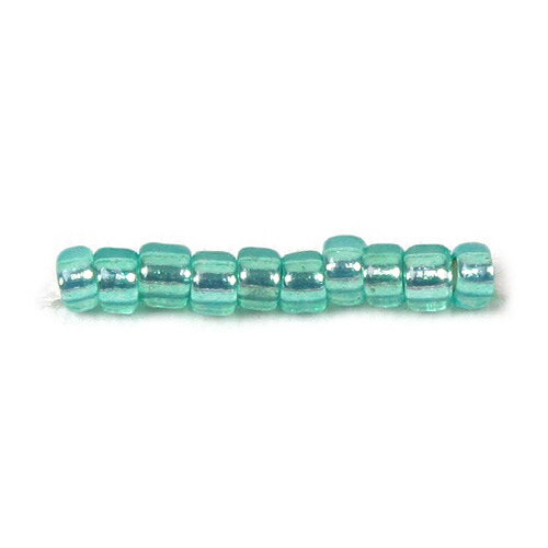 グラスビーズ、丸特小です。【 サイズ（約） 】 外径1.5mm【 入り数(約) 】 7g(約1750粒)【 加工・色名 】 銀メッキ着色／2104乳白緑【 素材 】 ガラス【 発売元 】 TOHO・外径が最も小さいビーズなので、より繊細な作...