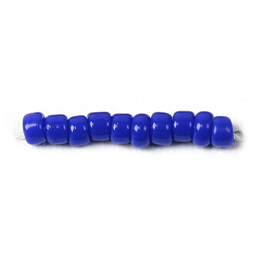 グラスビーズ、丸特小です。【 サイズ（約） 】 外径1.5mm【 入り数(約) 】 7g(約1750粒)【 加工・色名 】 ぎょく／48群青【 素材 】 ガラス【 発売元 】 TOHO・外径が最も小さいビーズなので、より繊細な作品作りが楽し...