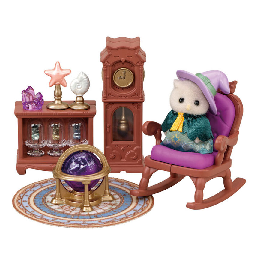 ■パッケージサイズ(約)…120×105×120mm ■セット内容 …フクロウの赤ちゃん、帽子、振り子時計、標本棚、ロッキングチェア、天球儀、星のマット ■素材…PVC、PS、TPE、ABS、PC、MABS、ナイロン、ポリエステル、ゴム ■...