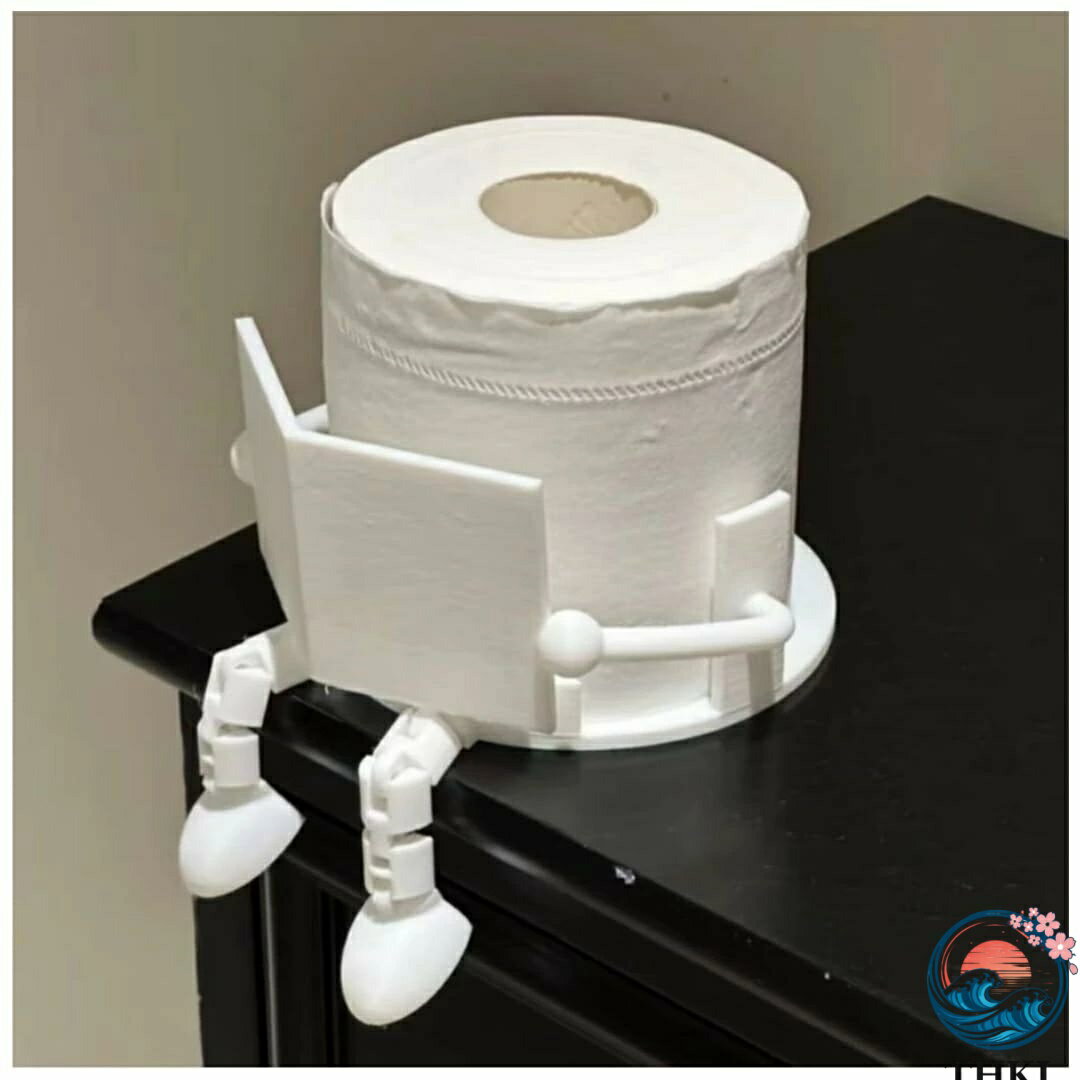 ? ユニークなデザイン: 読書をしている人物をモチーフにした漫画風のクリエイティブな形状で、バスルームやリビングルームをおしゃれに演出します? 多目的使用: トイレットペーパーホルダーとしてだけでなく、ティッシュロールオーガナイザーとしても...