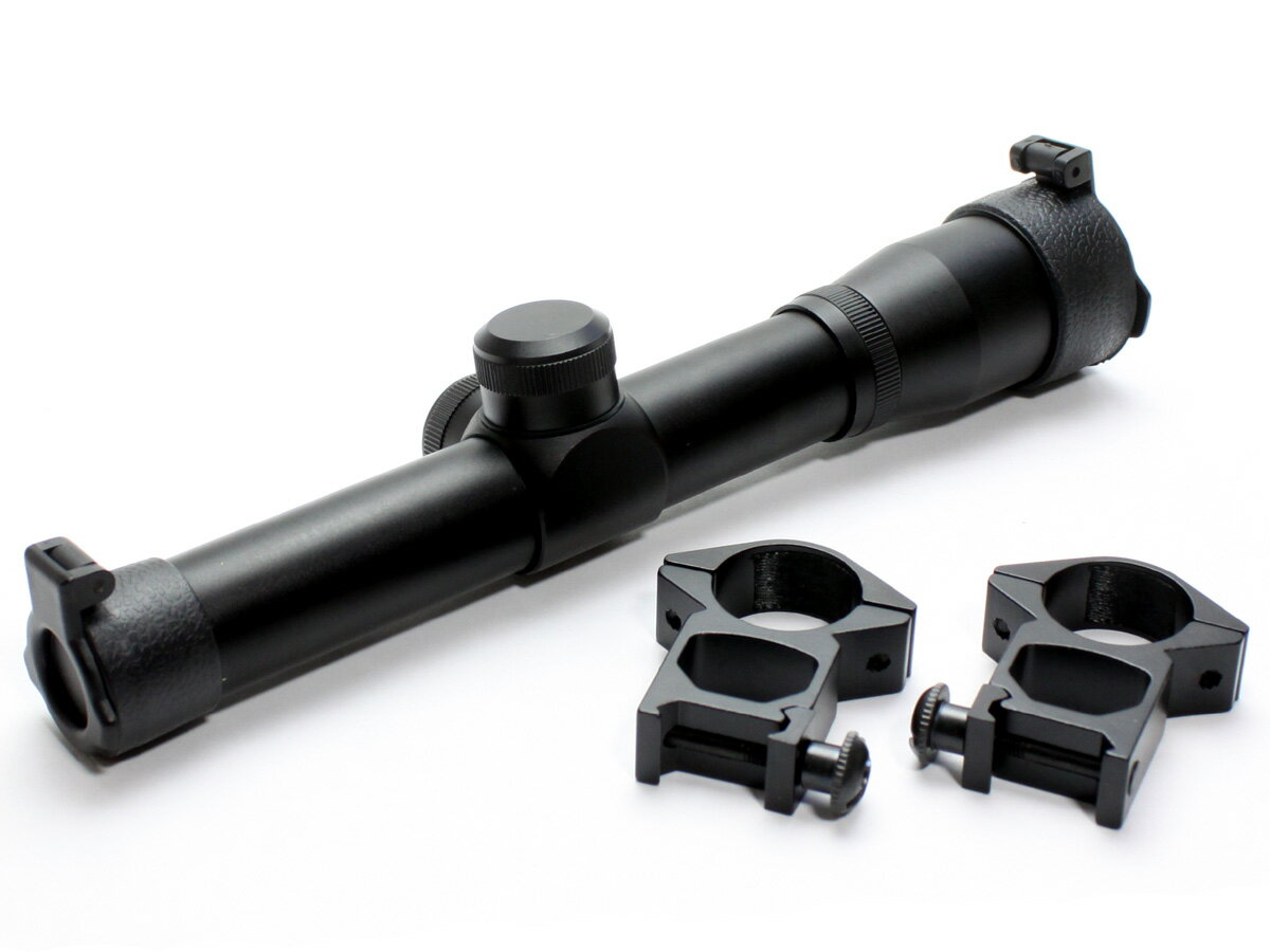 SIISのスコープシリーズです。 ライフルスコープと違いアイリリーフの長いピストルスコープです。 20mm対応の1インチスコープマウントリングが付属します。 アイリリーフは35～40cmとなります。 本体のエレベーション（上下調整）、ヴィン...