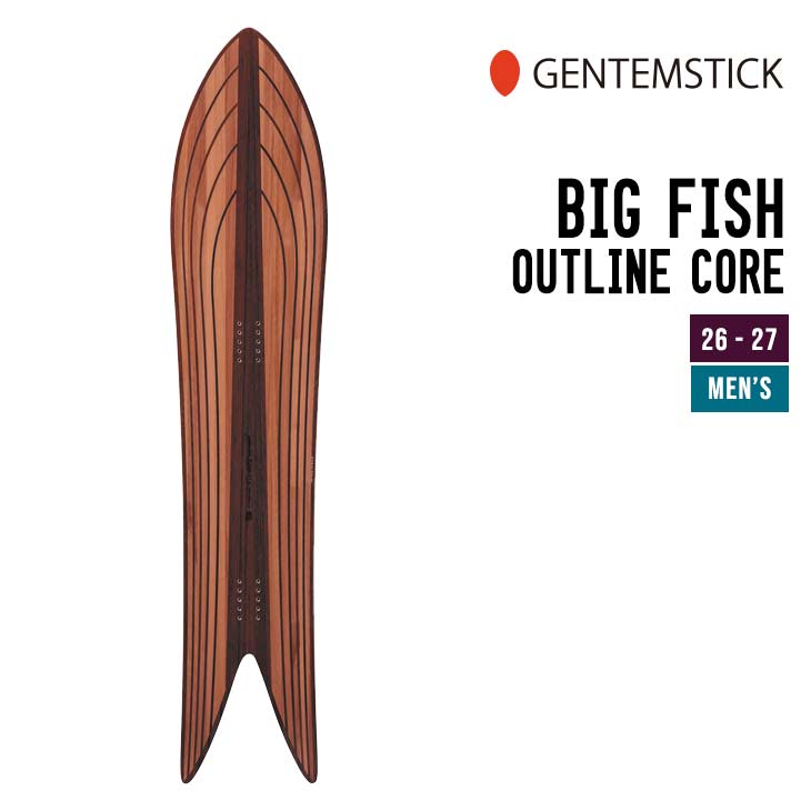 GENTEMGENTEMSTICK ゲンテンスティック 26-27 BIG FISH OC ビッグフィッシュ アウトラインコア 2026-2027 スノーボード メンズ194851【商品名】GENTEMSTICK ゲンテンスティック 26-...