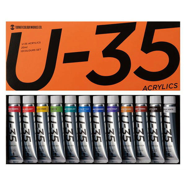 「U-35」はターナーのこれまでの技術と経験のすべてを注ぎ、史上最高ランクの品質を実現したアクリル絵具です。原材料をゼロベースで見直し、目指す発色とすぐれた耐光性の両立を追求して厳選。流麗な筆運び、なめらかな描き心地をかなえる絶妙な配合を設...