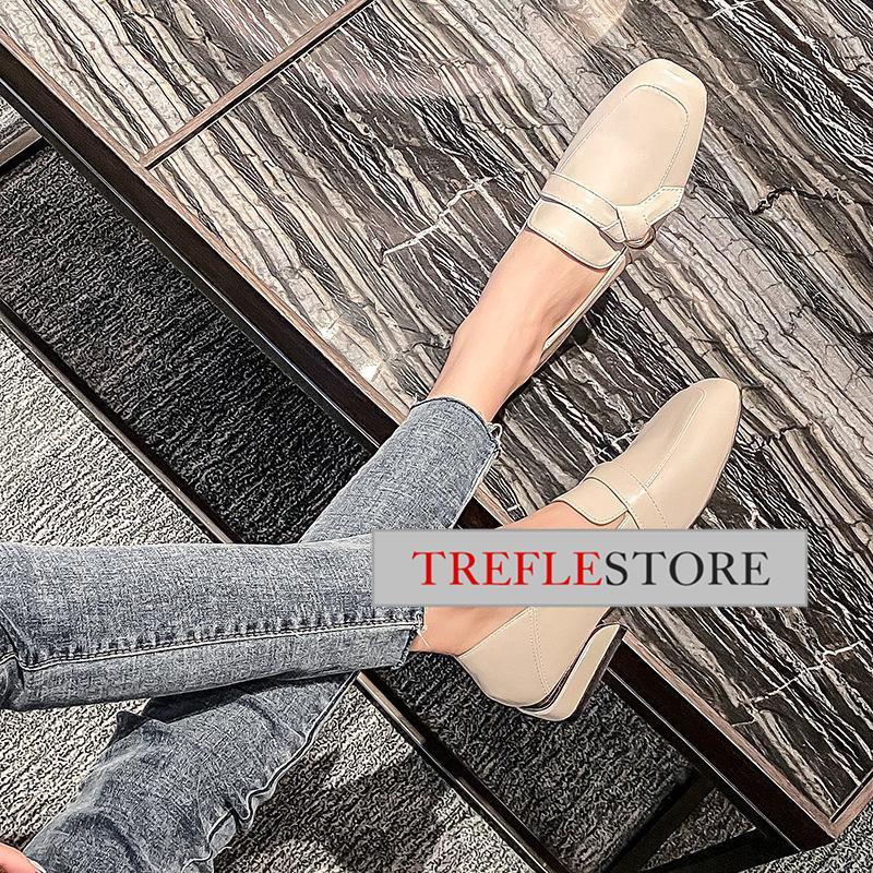 ローファー レディース パンプス スクエアトゥ 歩きやすい 太ヒールパンプス フラットシューズ PUシューズ レトロ PUパンプス 通勤 靴レディース用のパンプスが新入荷スクエアトゥのシルエットでエレガントなレトロ感を演出、フィット感もアッ...