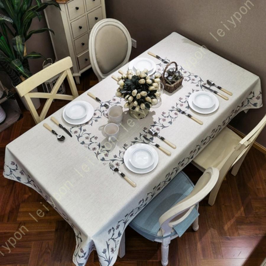 ★テーブルクロス ホテル レストランをインテリアの一つとして、シンプルで明るいお部屋を彩ります!こたつの天板・卓上にも最適!簡単に洗浄!★どんな空間にも馴染む柄、テーブルを華やかに演出してくれるテーブルカバー!家テーブル用だけではなく、パー...
