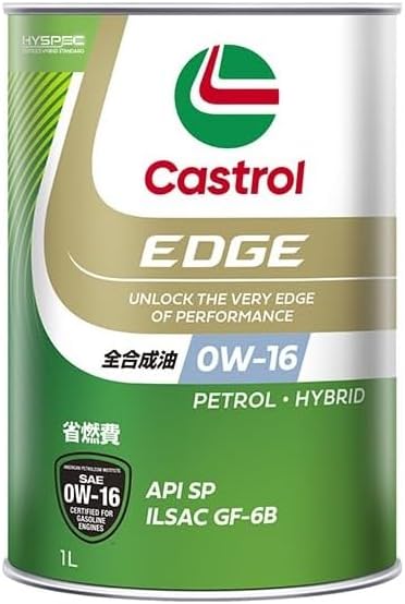 Castrol カストロール エンジンオイル EDGE エッジ 0W-16 1L缶 【Castrol EDGE 0W-16】 カストロール エッジは独自のフルード・チタン・テクノロジー(油膜強化技術)により、強靭な油膜を形成し、 カストロー...