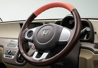 INFORMATION 車種【HONDAホンダ/NWGN エヌワゴン】年式【2016.6〜次モデル】カタログ型番【JH1/JH2】純正品番【 08U98-E3E-AA0B 】ステアリングホイールカバー(合皮製)　アプリコット　ステアリングガ...