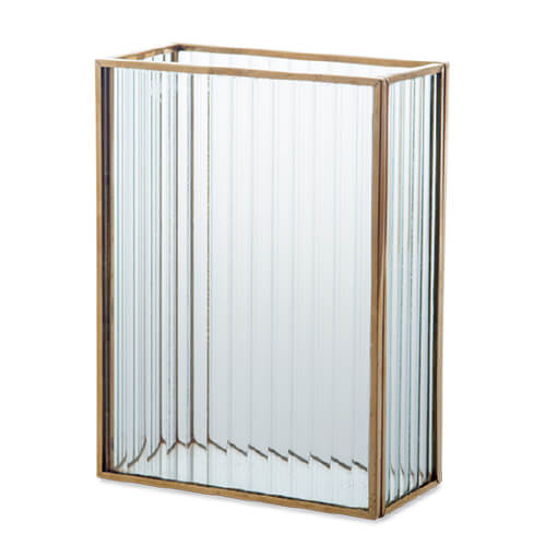 ※image photo 規格: W16 D8 H22 口径サイズ：W15 D7.2 ブラス/ガラス 原産国:中国 品番:22580 備考: ****************** ・耐熱ガラスではありませんので、急激な温度変化で割れる恐れが...