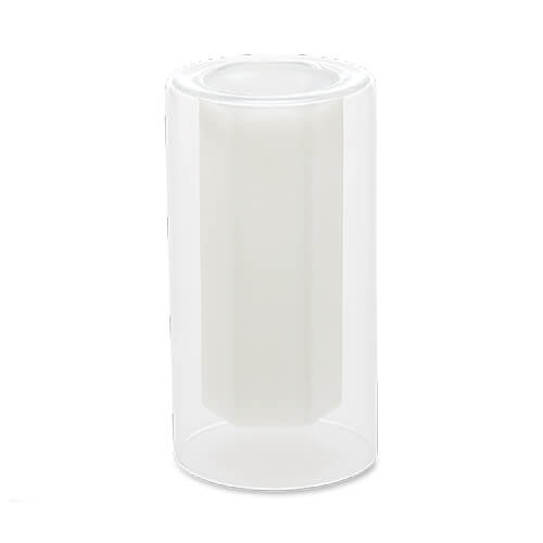 ※image photo 規格: φ 8 H 15(内部 H13) 口径サイズ：φ5.5 ガラス 容量：230cc 原産国:中国 品番:22658 備考: ・シンプルな個性が光るフラワーベース。 ・クリアの円柱の中にうっすらと個性的なフォル...