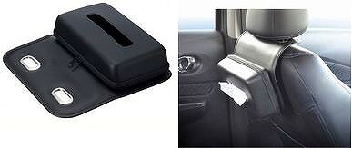 　※image photo Tissue Box Case ヘッドレストに取付けができるティッシュケースです。 車内に馴染む厚手の高品質シンセティックレザーを使用。 しっかり感のあるセミハードタイプなので、BOXティッシュがつぶれにくく、テ...
