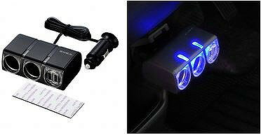 　※image photo Sockets w/USB Ports up to 24V お好きな場所に両面テープで設置できるコードタイプソケット(コード長1m)です。 USBポートは接続した機種を自動で判別し機種に合った電流で 最適充電を行...