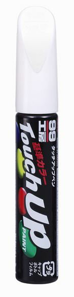 　※image photo タッチアップペン M-45 ミツビシ W13 (CMW10013) シルキーホワイトP ボデーの小さなキズ・ハガレの補修に便利な筆付きカーペイント。 注）新車基準カラーを元に調色されているため、経年で変退色した塗...