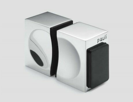 ※image photo 戸当り付ガラスドア用ノブ 8273MS7 ガラスドア用ノブで、片側に戸当りが付いています。 シャワーブースなど水回りでご使用いただけます。 【カラー】ブラック 【材料】黄銅/エチレンプロピレンゴム（EPDM） ※黄...