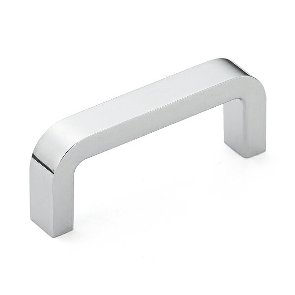 ※image photo 角型取手 AKH型 【材料】亜鉛合金（ZDC） 【仕上】クロムめっき 【サイズ】L：H：B：T：P：d：S 76：30：12：8：68：M5：8 【重量】55g 製品内容は、部品としての品質範囲です。この部品を使用...