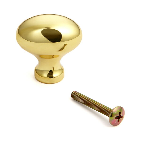 ※image photo 真鍮つまみ B671型 【付属品】 十字穴付トラス小ねじM4x28 【材料】黄銅 ※黄銅（JIS表記名）は、「真鍮」とも呼ばれています。 【仕上】真鍮磨き 【サイズ】A：B：H：D 30.8：19.9：32.5：1...