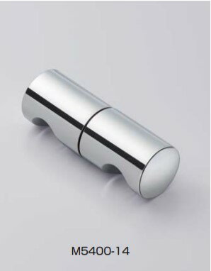 ※image photo ガラスドア用つまみ M5400型 ガラス扉用のつまみです。シャワーブースなどにもお使いいただけます。 【注 意】 つまみを連結するねじ（長ねじ）のかかり代が、左右均等になるよう取り付けてください。 【付属品】 パッ...