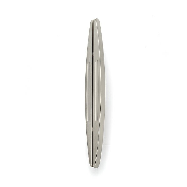 ※image photo ガラスドア用引手 M5BN0型 8、10、12mm厚ガラス扉用の引手です。 【付属品】 樹脂ワッシャー 【材料】アルミニウム合金 【仕上】サテンステンレス調 【重量】1700g 適応ガラス厚：8、10、12 輸入品...