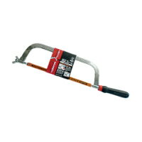 サイズ:全長/ 460mm、鋸刃寸法/250mm 重量:430g 用途:鉄、非鉄金属、木、プラスチックなどの切断 仕様:刃付き 鉄、非鉄金属、木、プラスチックなどの切断に きれいで丈夫なフレームには、切断するものの長さを測るのに便利な目盛り...