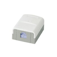 ●CAT5E ●露出型1個口 ●工具を使わずに開閉できるスライド式カバー採用 ●施工性に優れた情報の取出口です ●100MHzまでの伝送特性を規定、CAT5を上回る性能 ●適合LAN：10BASE-T〜1000BASE-T ●モジュールの内...